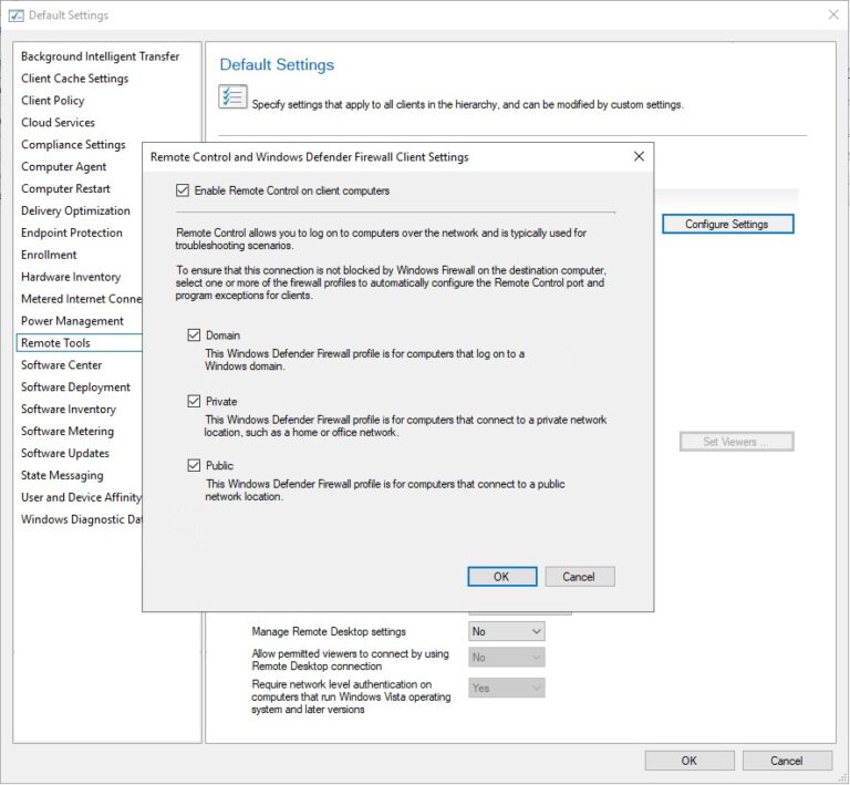 Microsoft Endpoint Configuration Manager – Client Settings