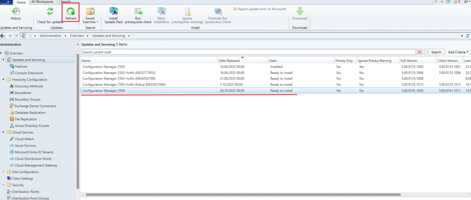 How to Upgrade Configuration Manager to Version 2509: Complete Guide ...