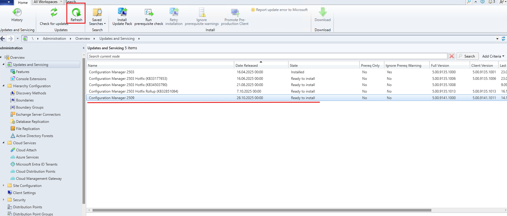 How to Upgrade Configuration Manager to Version 2509: Complete Guide ...